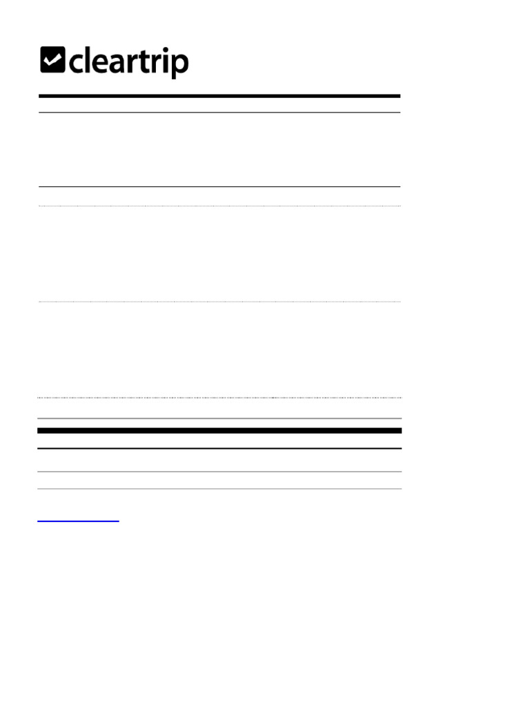 Cleartrip Receipt | PDF