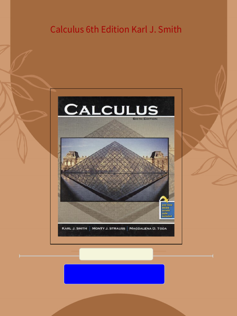 Download Full Calculus 6th Edition Karl J. Smith PDF All Chapters | PDF ...