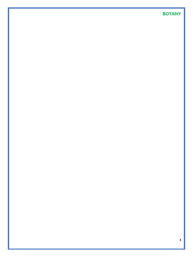 Botany: Key Concepts and Definitions | PDF | Taxonomy (Biology) | Genus