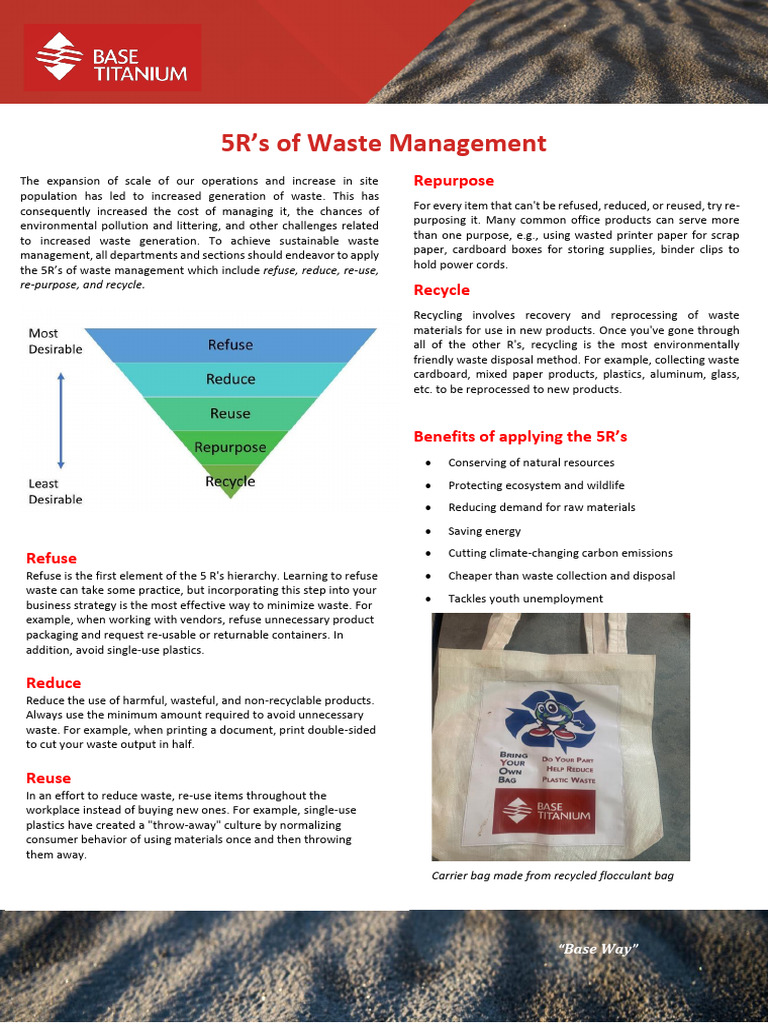 GWR Waste Management: The 5R Approach | PDF | Waste | Waste Management