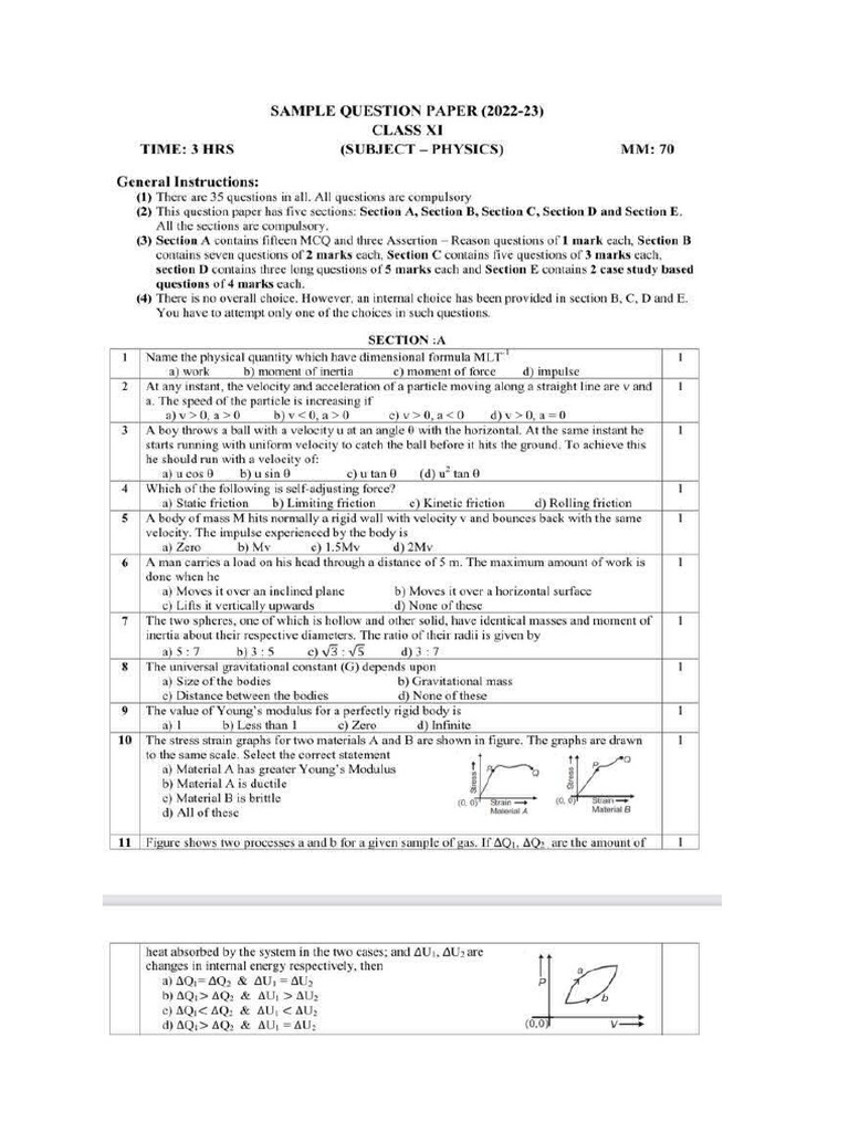 SAMPLE PAPER _XI (1) | PDF