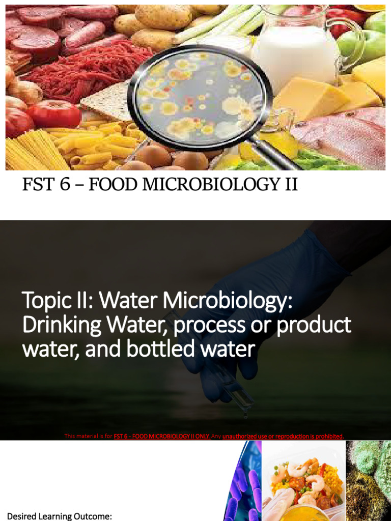 FST 6 - Lesson 2 Water (Part 1) - 1 | PDF | Drinking Water | Filtration