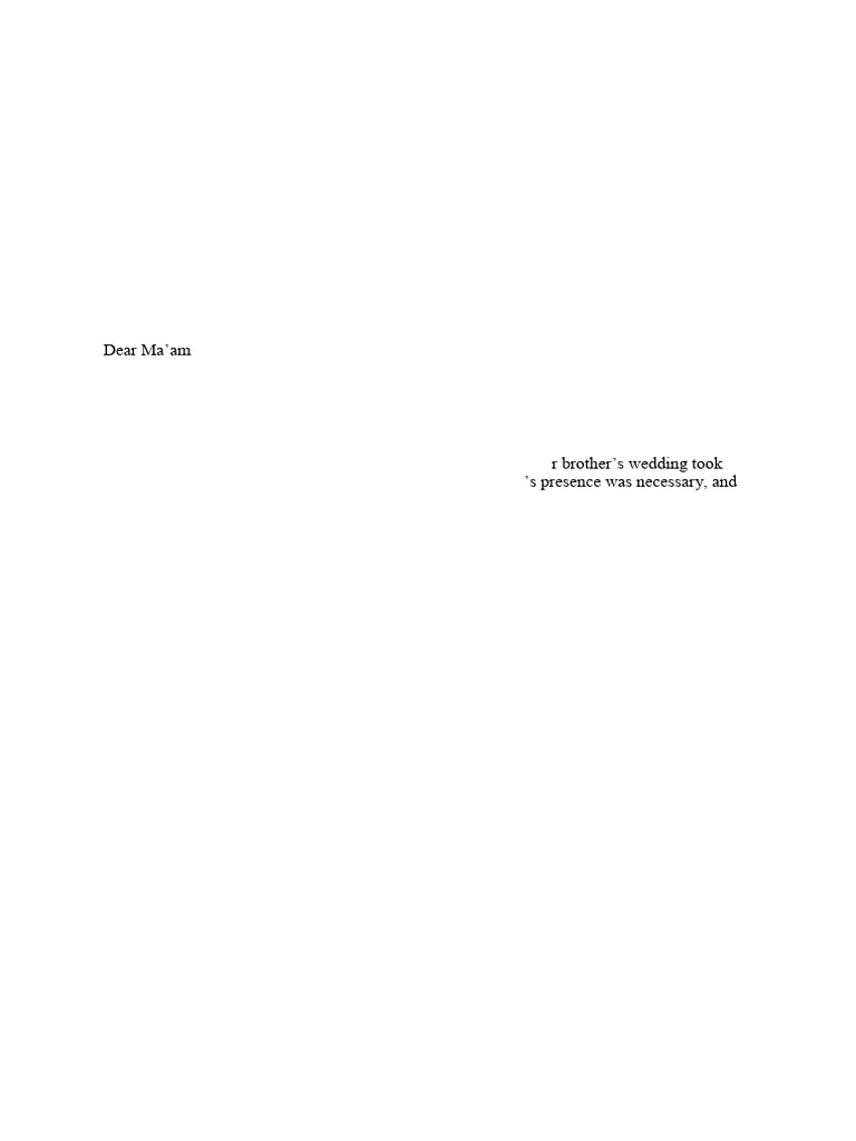 Anweshaa Absence | PDF