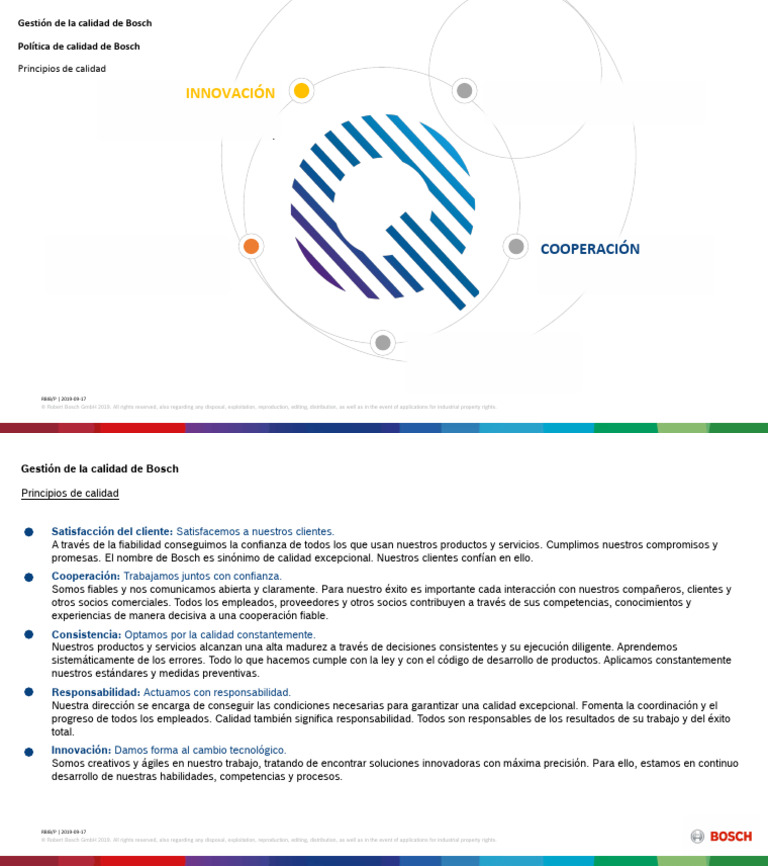 Principios de Calidad de Bosch | PDF | Gestión de la calidad | Business