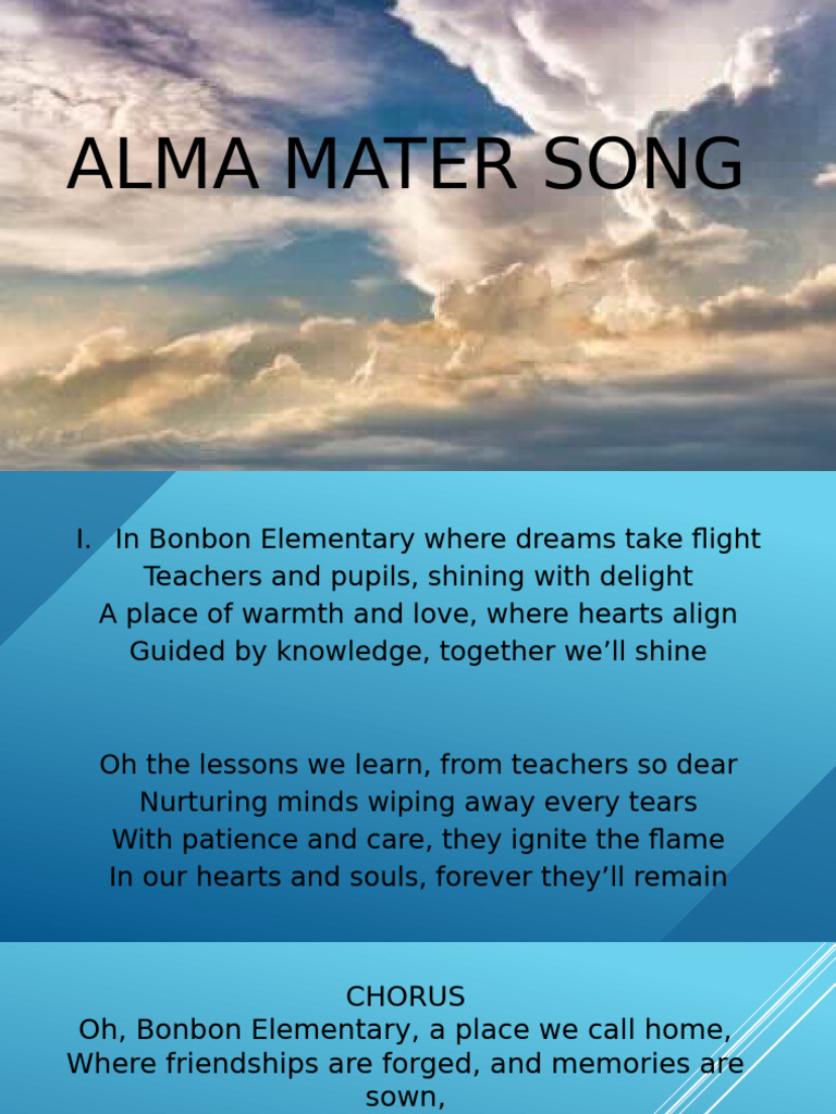 Alma Mater Song Bonbon | PDF