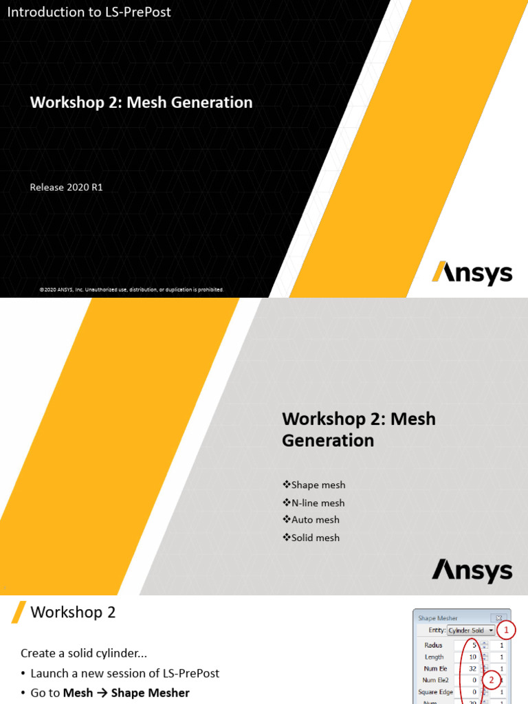 LS-PrePost 2020R1 EN WS02 | PDF | Geometric Shapes
