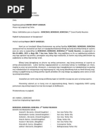 Letter Request Tagalog | PDF