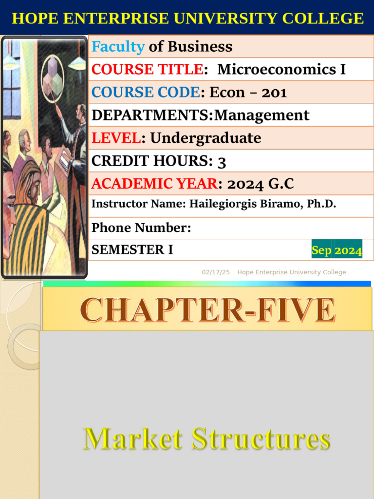 Cha 5 Market Structure Perfectly Competitive Market Microeconomics ...