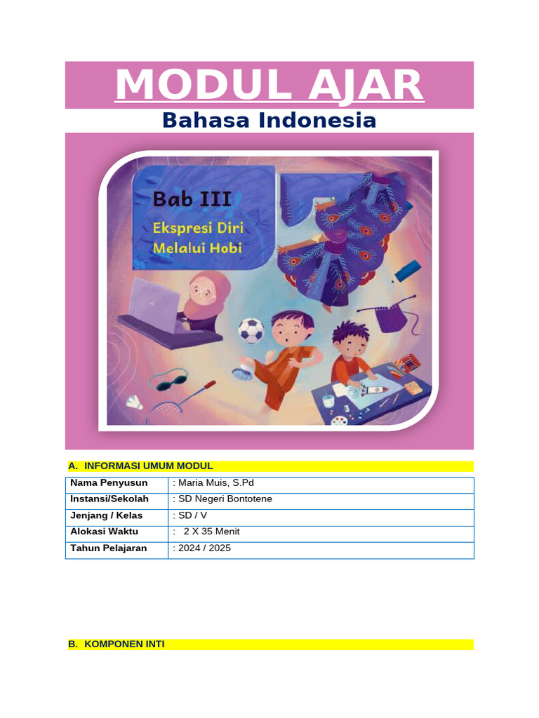 BAB 3 - MA B Indo Kls 5 | PDF