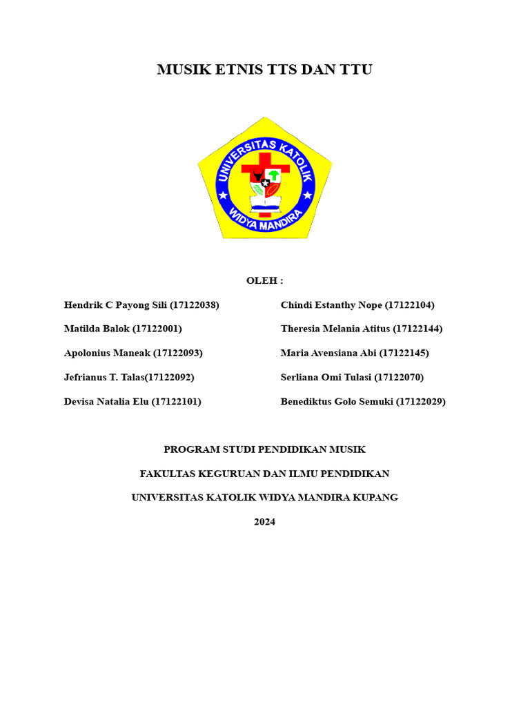 Musik Etnis TTU & TTS | PDF