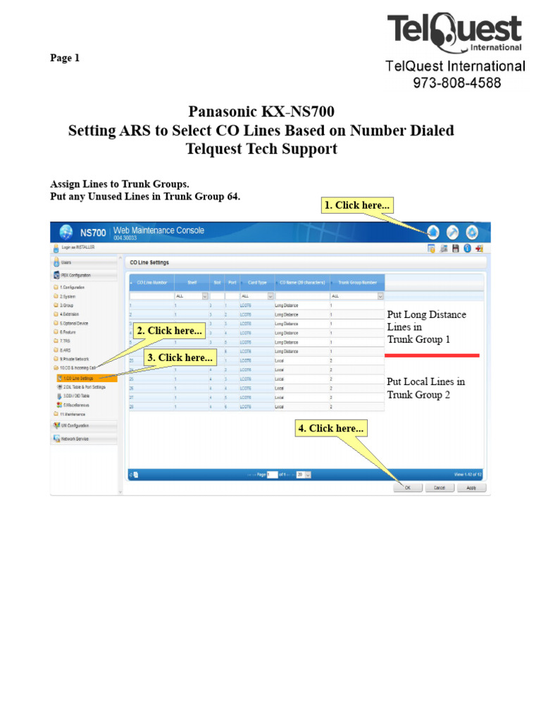NS700 ARS Setup | PDF