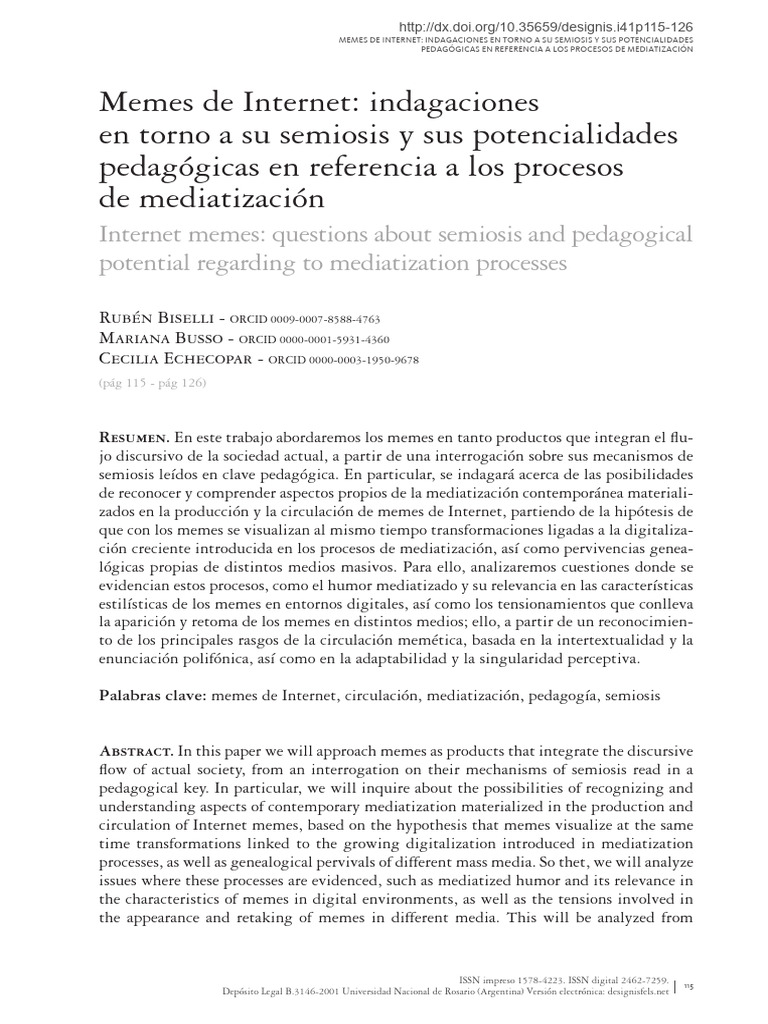 Memes y Pedagogía en la Mediatización | PDF | Publicidad | Internet