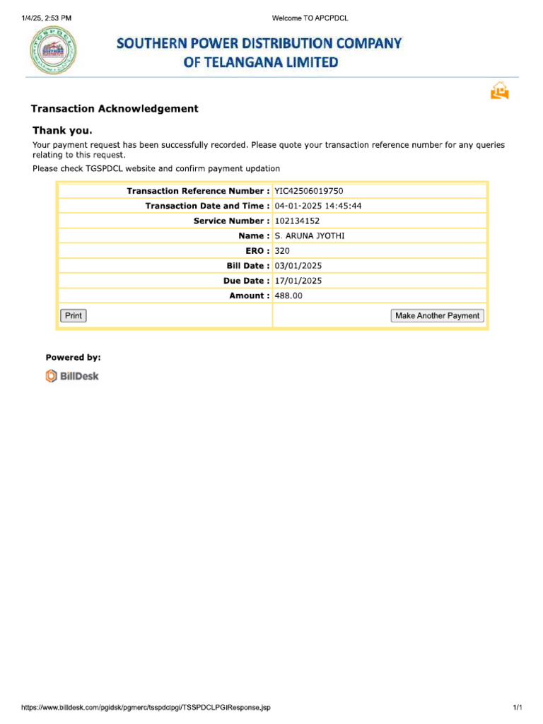 Electricity Bill | PDF