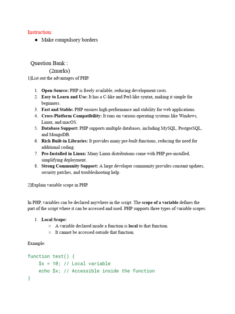 Ct-1 PHP | PDF | Php | Class (Computer Programming)