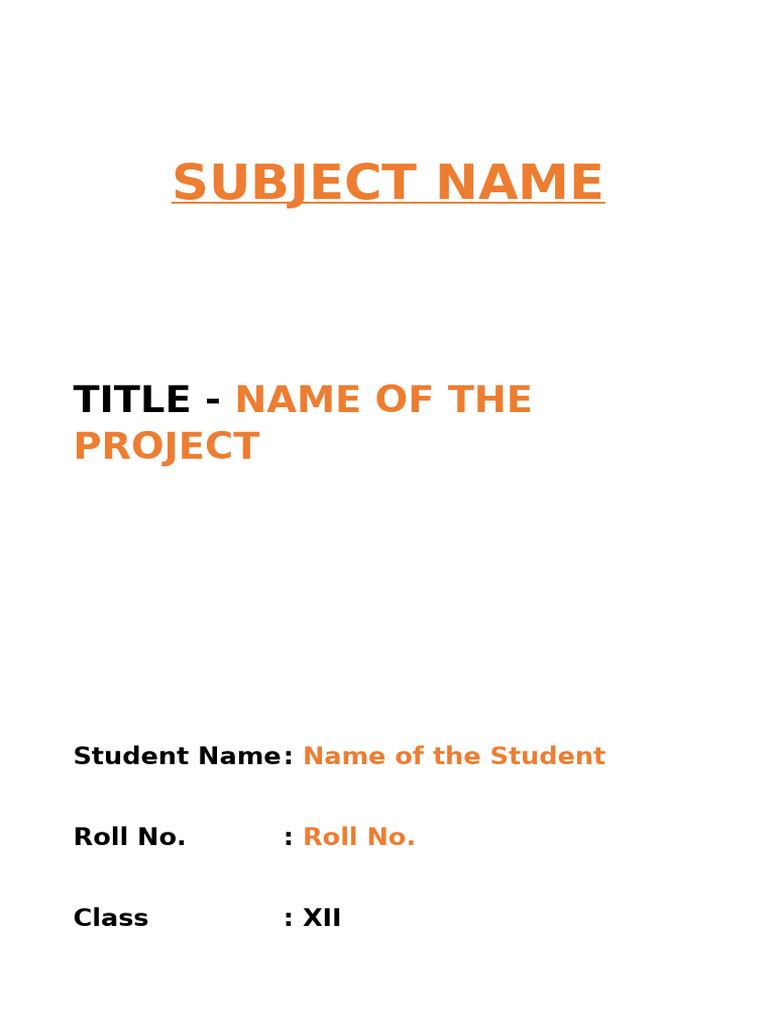 Student Project Certificate Template | PDF