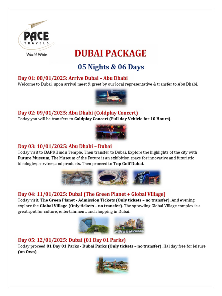 DUBAI PACKAGE 5N6D MR ARNAV HEDA.5 (1) | PDF | Dubai