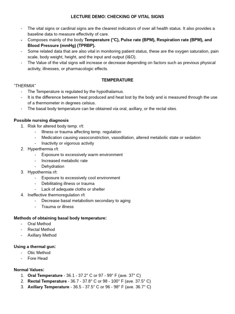 Vital Signs Monitoring Techniques | PDF | Breathing | Blood Pressure