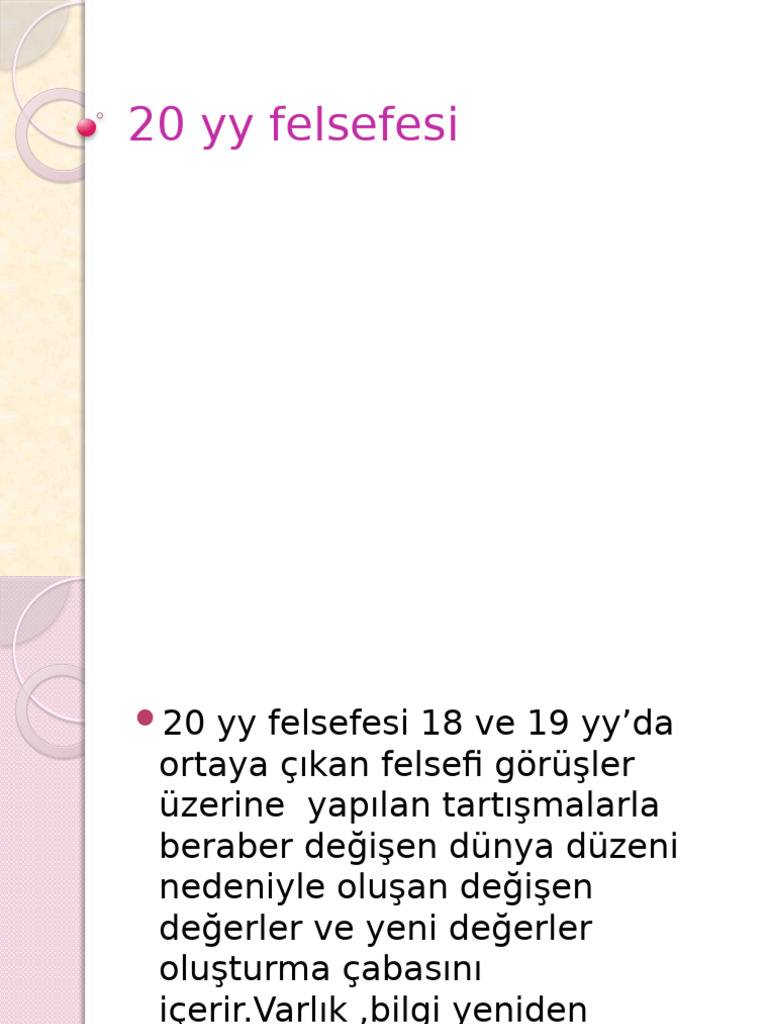 20 Yy Felsefesi | PDF
