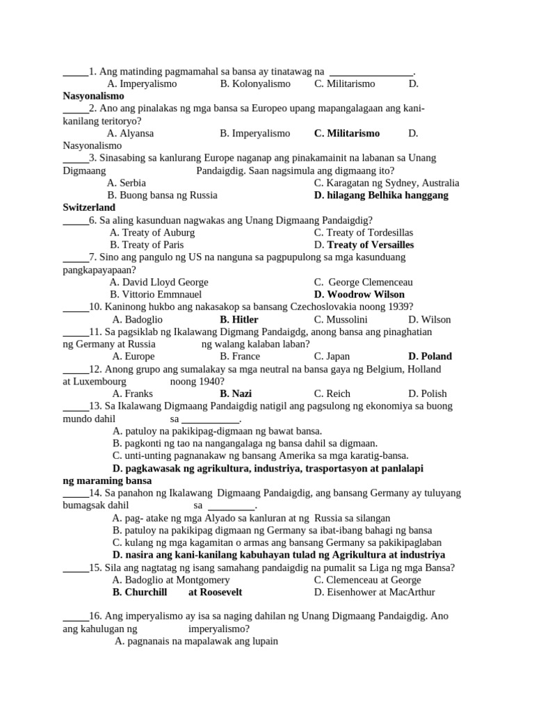 Long Test AP | PDF