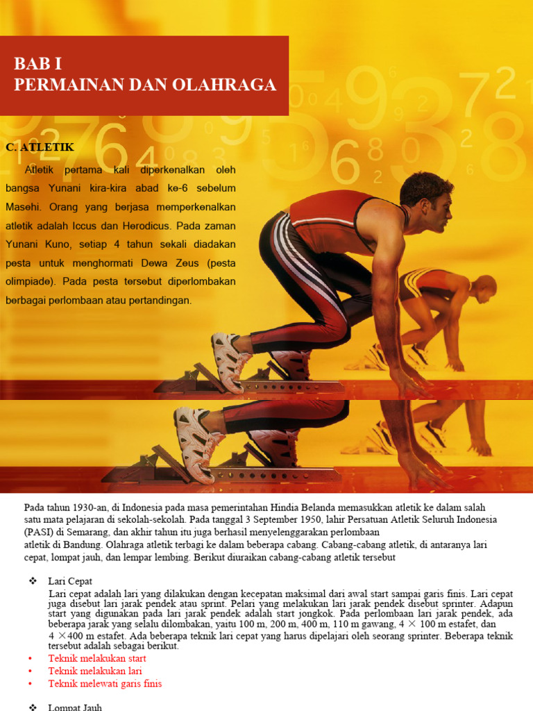 Sejarah dan Teknik Atletik | PDF