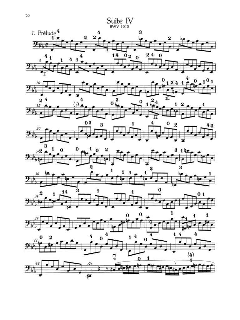 Preludio Bach 4 Suite | PDF