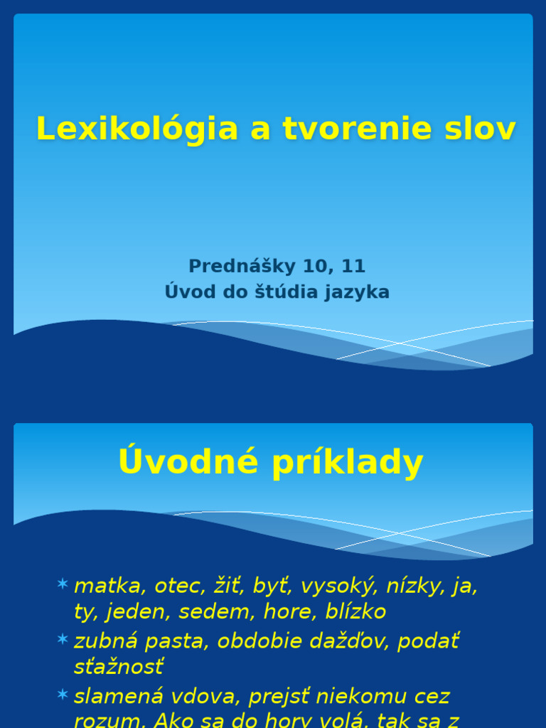 10 11 Lexikologia | PDF