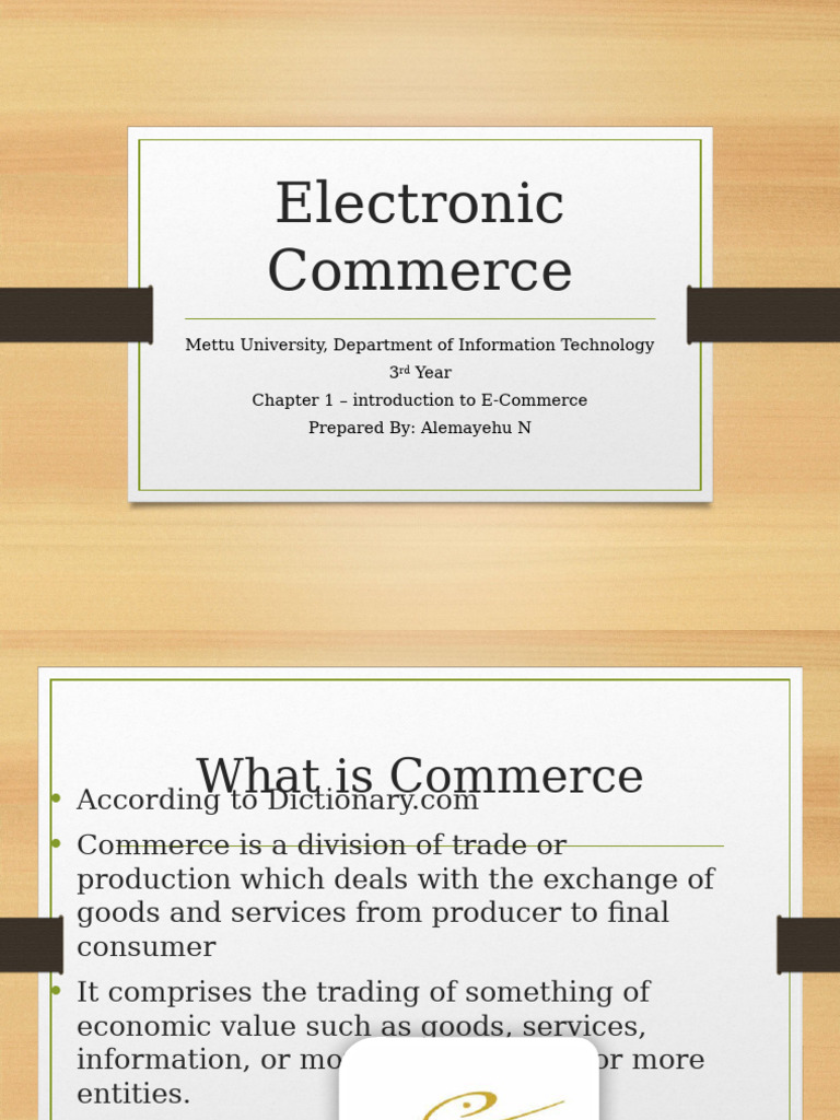 E-Commerce Chapter 1 (3) | PDF | Electronic Business | E Commerce