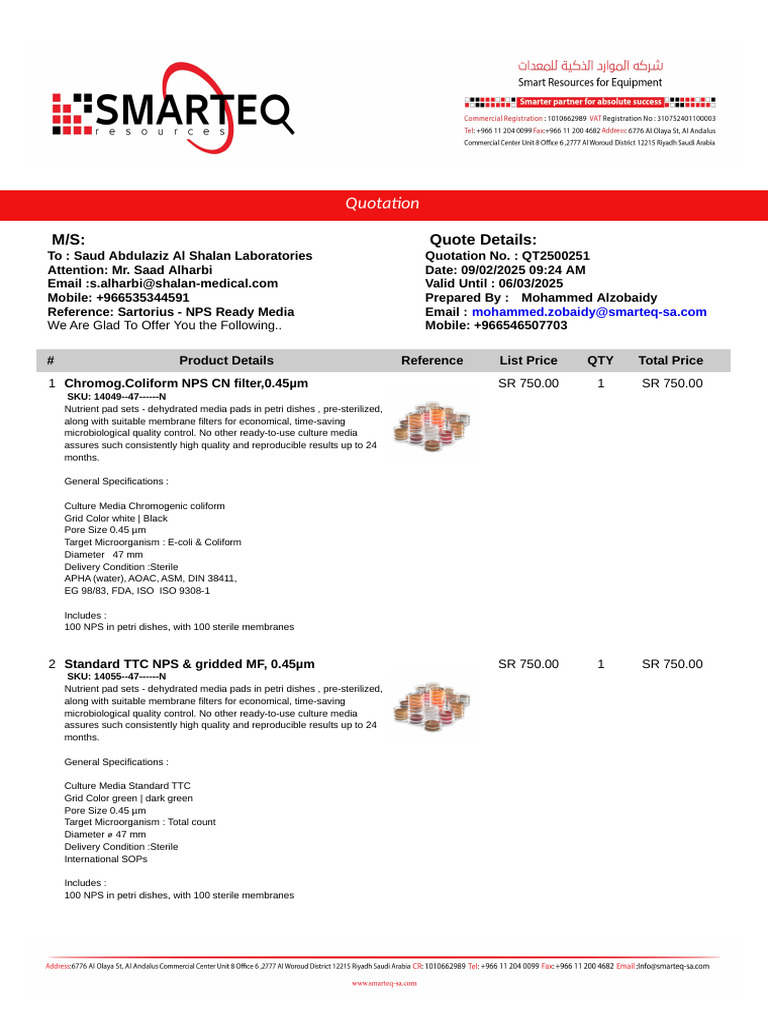 QT - Sartorius - NPS Ready Media | PDF