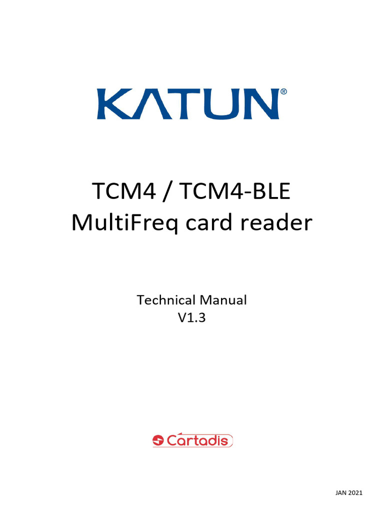 Katun TCM4 Technical Guide v1.3 - Eng | PDF | Booting | Usb