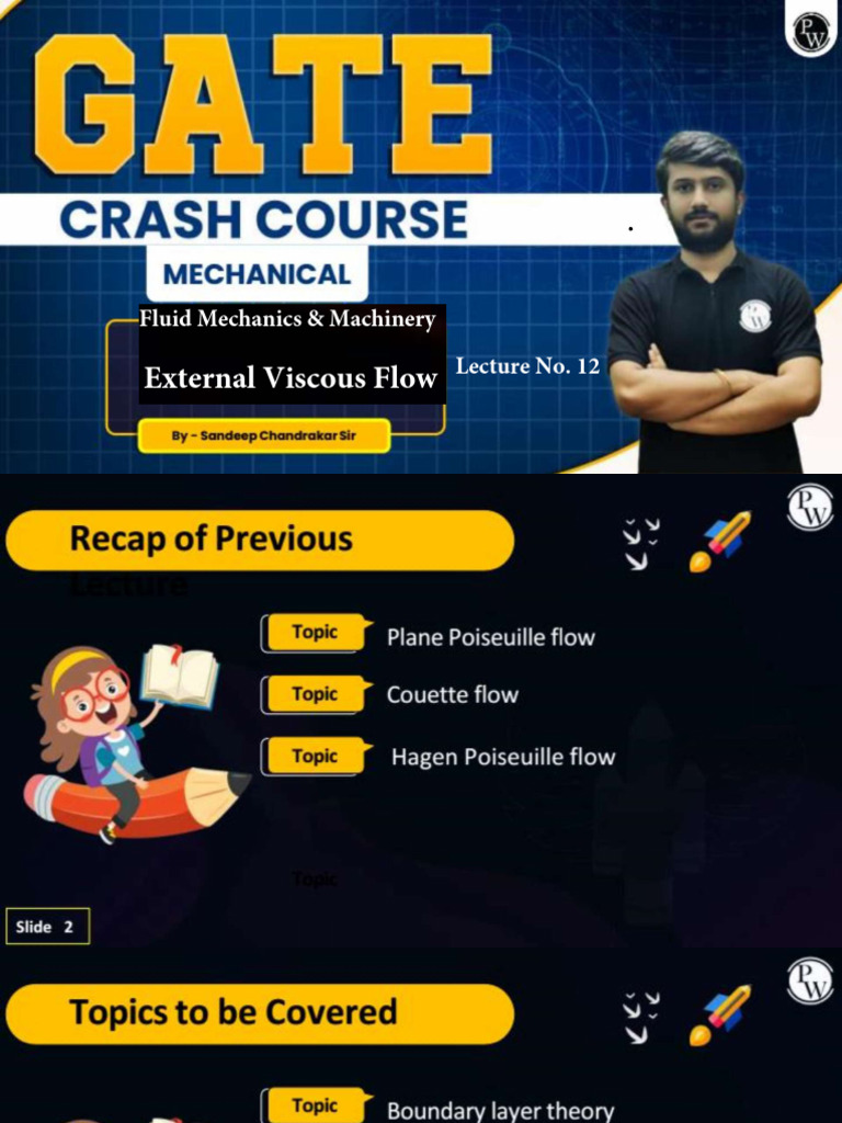 External Viscous Flow (Lec 12) - Class Notes | PDF