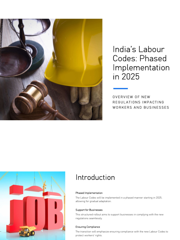 Labour Codes Implementation in 2025 | PDF | Labour Law | Employment