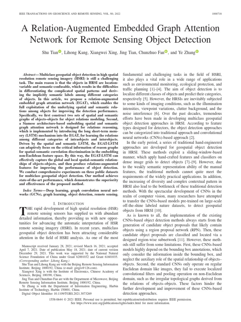A_Relation-Augmented_Embedded_Graph_Attention_Network_for_Remote_Sensing_Object_ | PDF | Applied ...