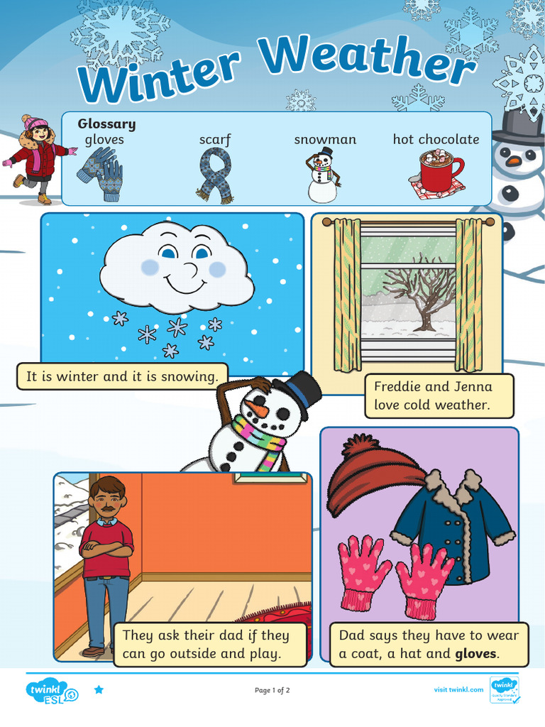 T 1728208944 Esl Winter Weather Differentiated Reading Comprehension ...