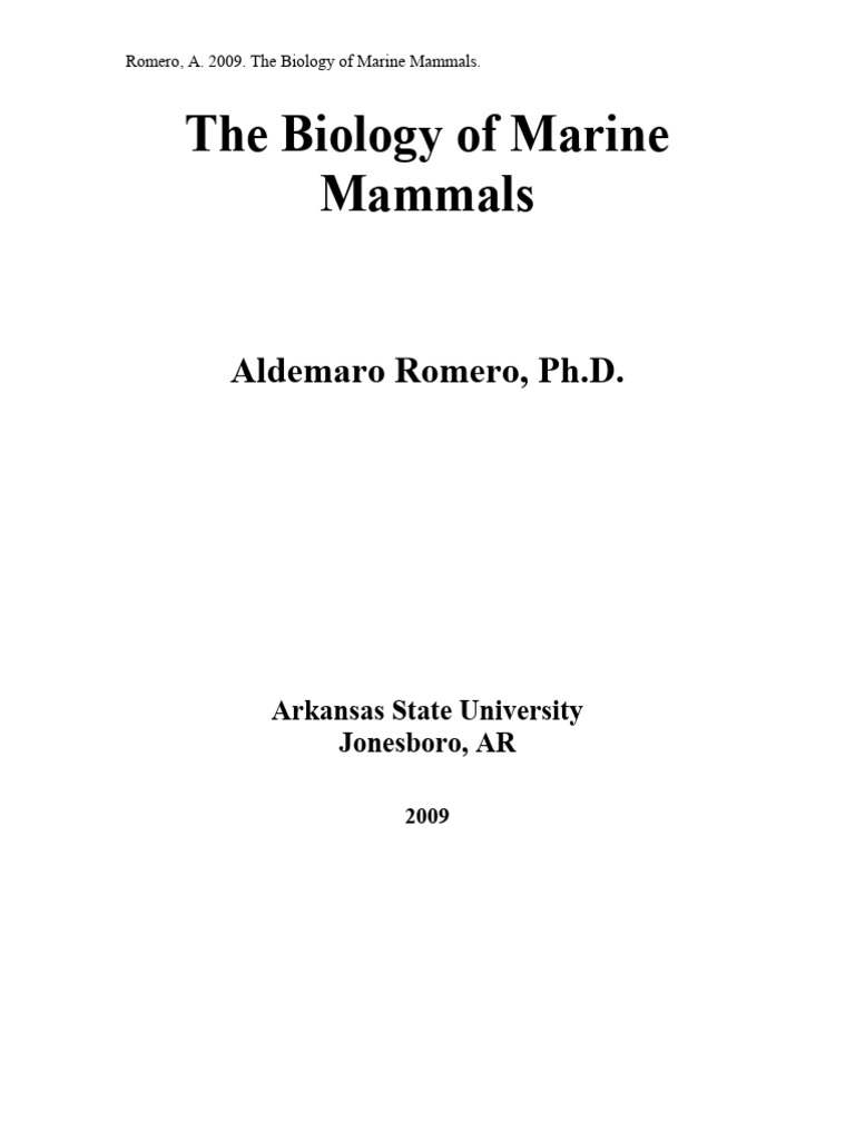 The Biology of Marine Mammals | PDF | Moby Dick | Mermaid