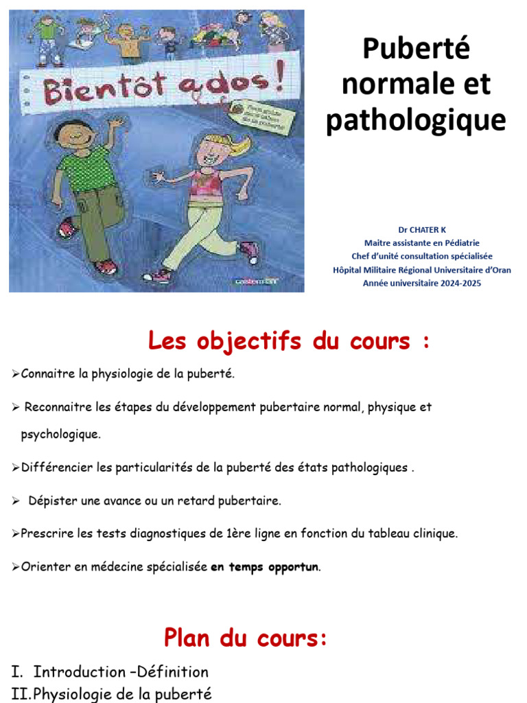 Puberté normale et pathologique chez l'enfant | PDF | Puberté ...