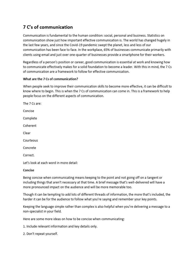 7 C 2 | PDF | Communication | Information