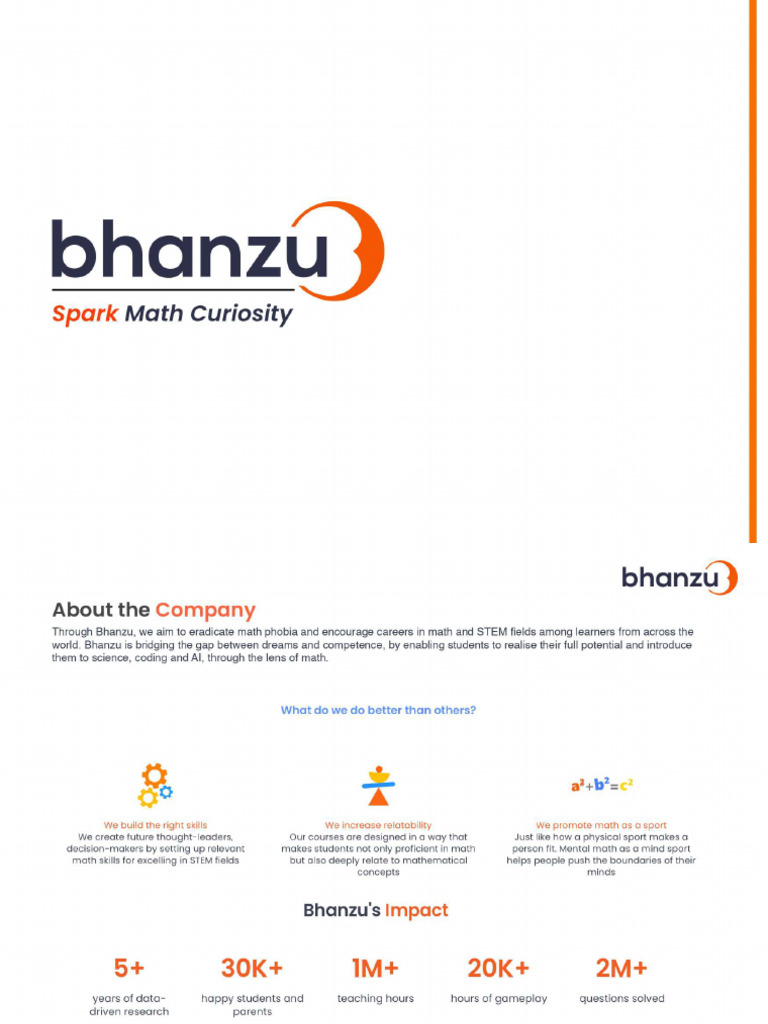 About Bhanzu | PDF