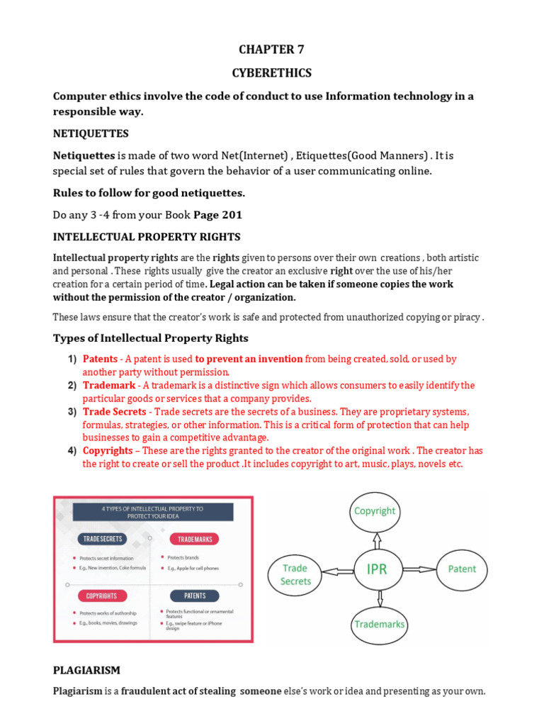 Chapter 7 Cyber Ethics | PDF | Proprietary Software | Free Software