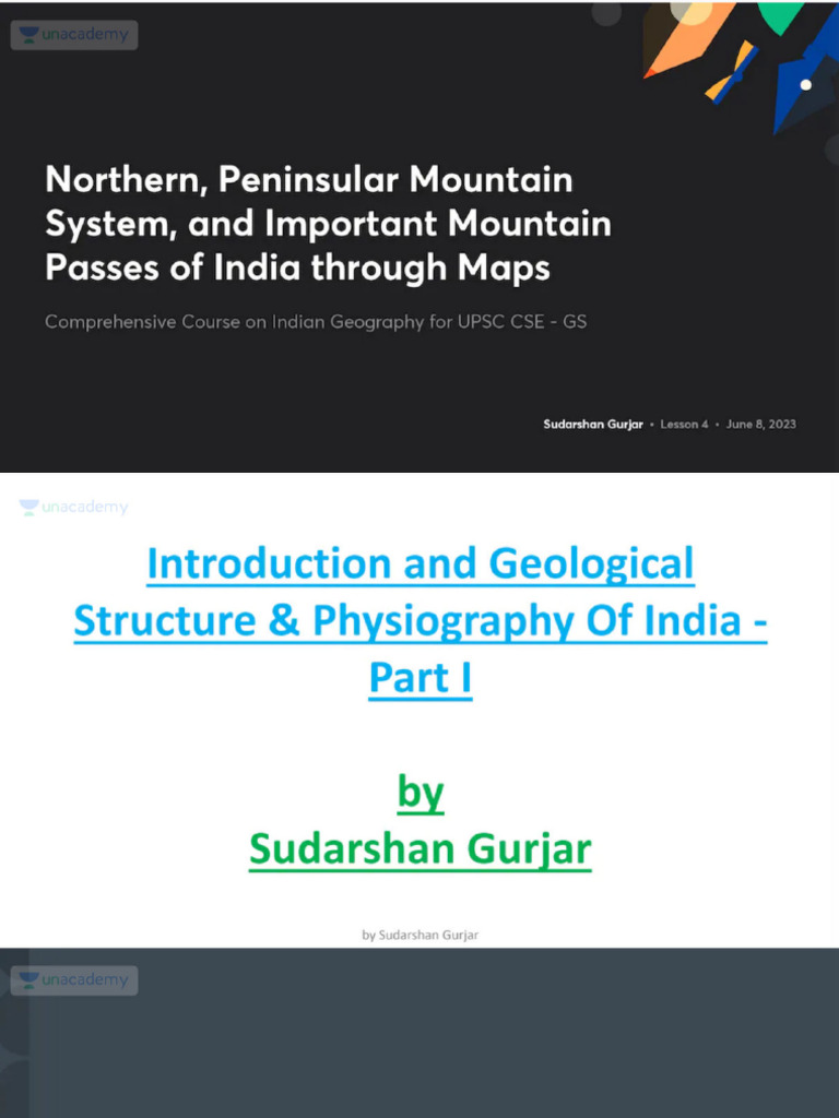 4 Northern Peninsular Mountain System and Important Mountain Passes | PDF