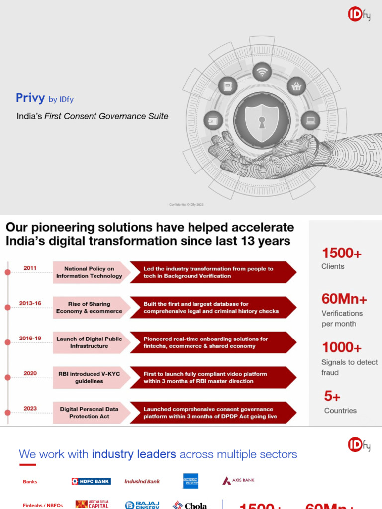 Privy: IDfy's Consent Governance Suite | PDF | Regulatory Compliance ...