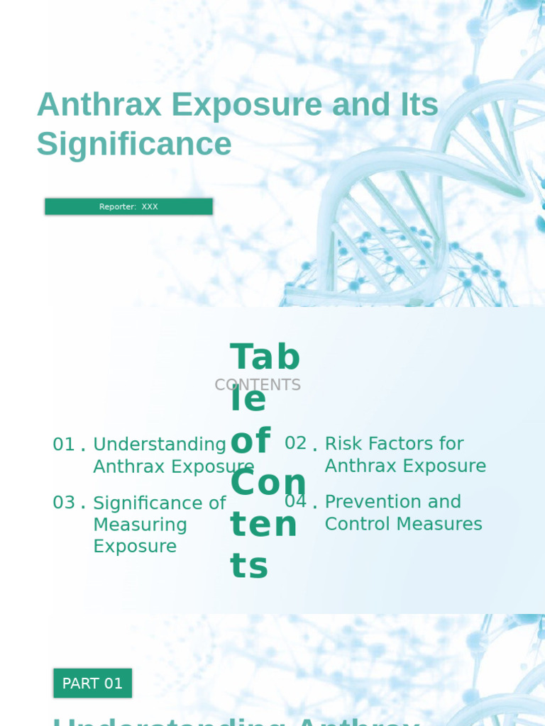 Anthrax Exposure: Risks and Prevention | PDF | Anthrax | Public Health