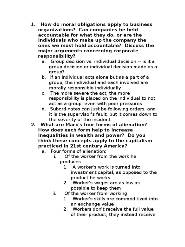 Final Exam Essay Questions | Download Free PDF | Equal Opportunity ...
