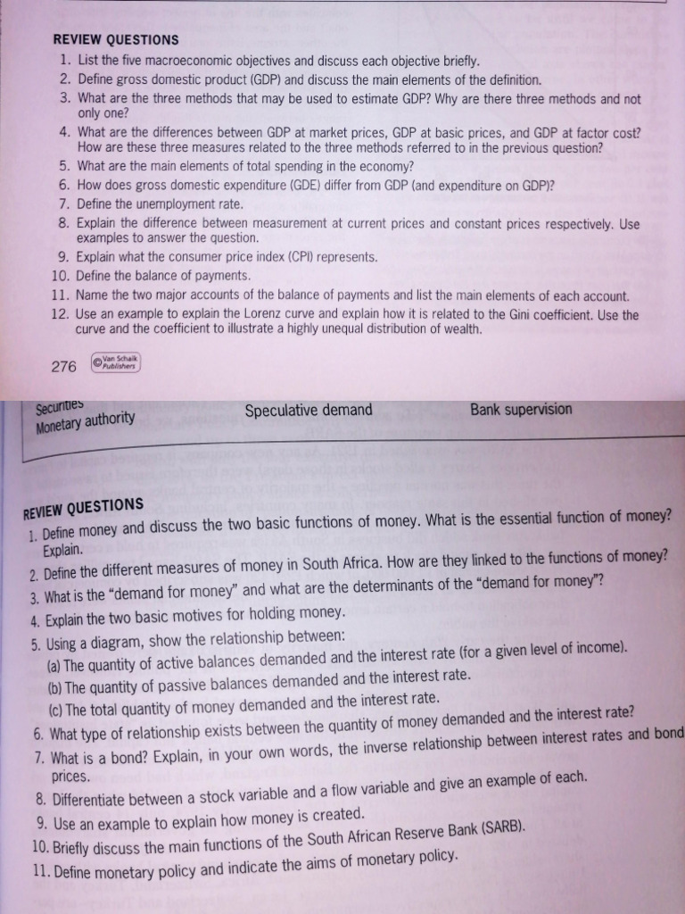 Textbook Practice Questions | PDF