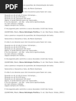 O Tempo - Poema de Mário Quintana | PDF