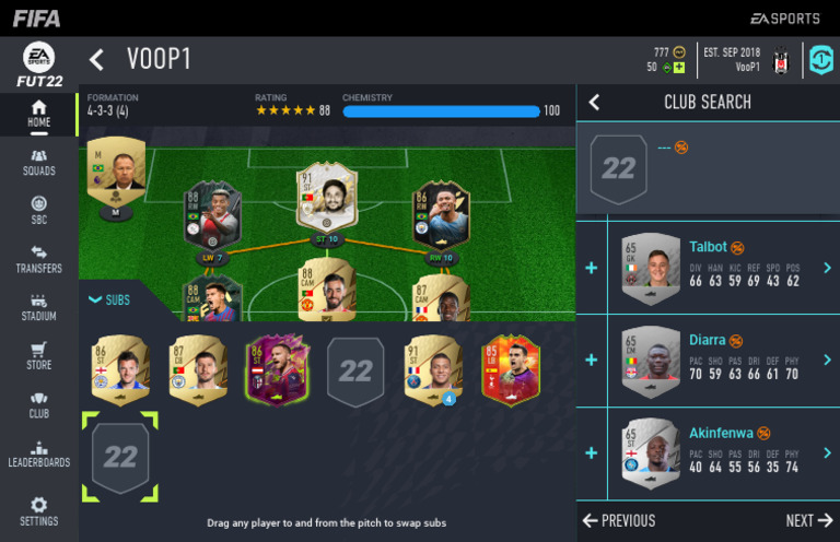 FUT Web App - EA SPORTS Official Site | PDF