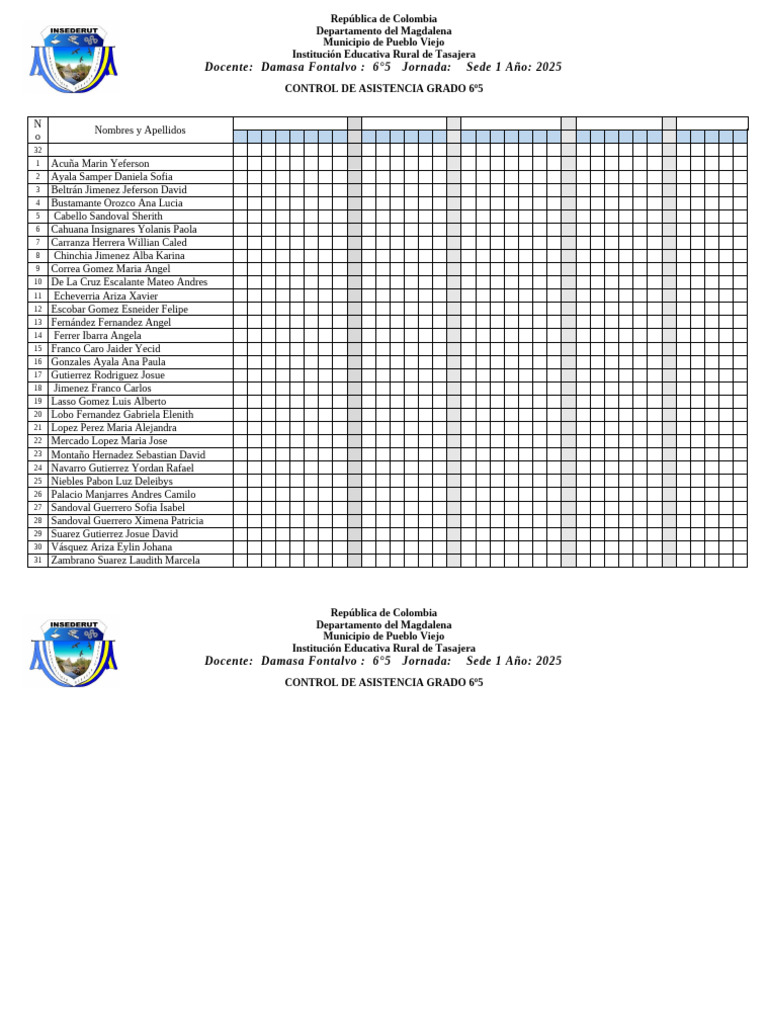 LISTADO V.2 6°5 NUEVO DAMASA | PDF