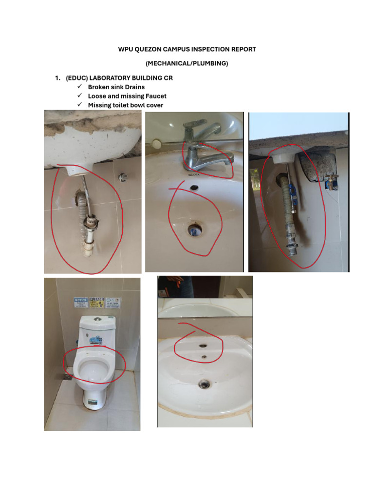 Abrasaldo - Inspection Report - WPU Campus (EDUCATION) | PDF