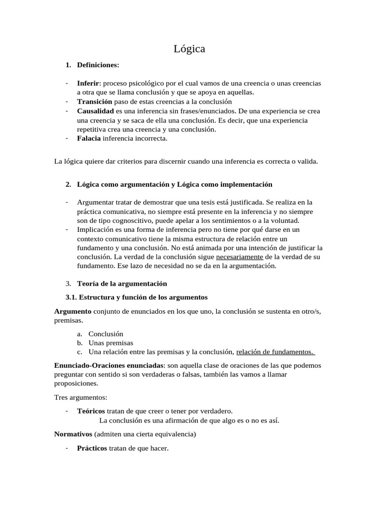 Fundamentos de la Lógica y Argumentación | PDF | Proposición | Lógica
