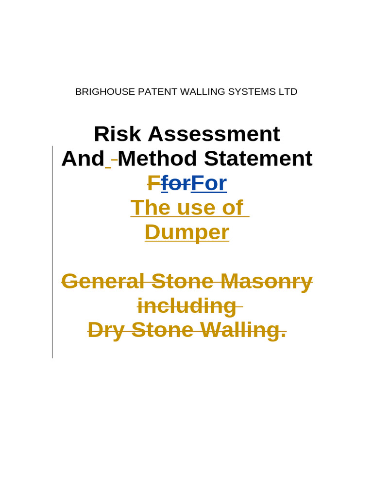 Stone Masonry Safety Guide | PDF | Personal Protective Equipment | Traffic