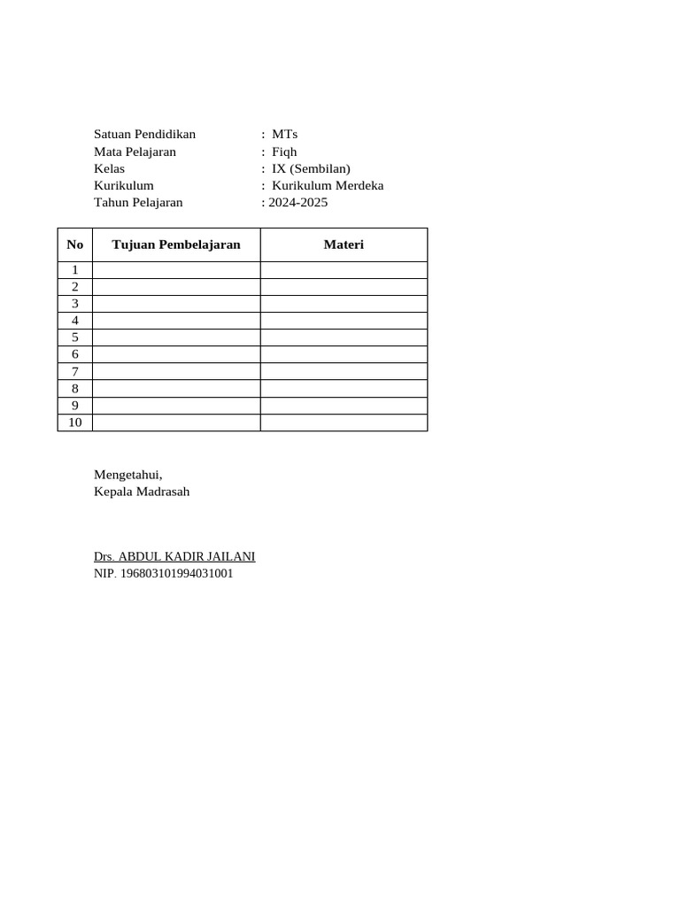 Kisi Kisi Am 2025 | PDF